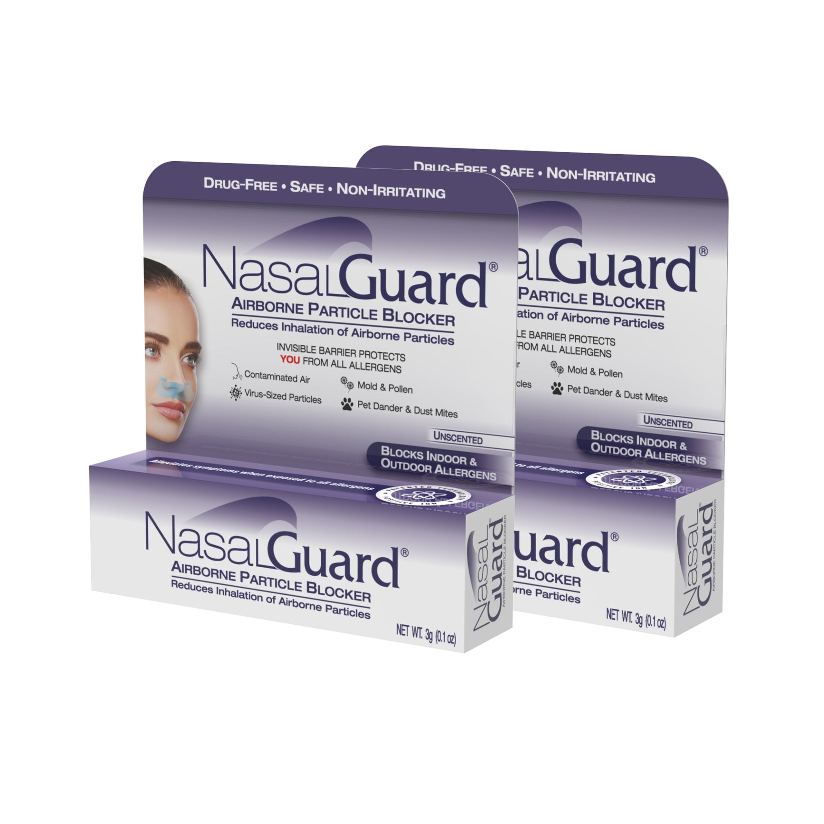 NasalGuard Allergy Relief Gel - Drug-Free, Unscented, 3g Tube ...